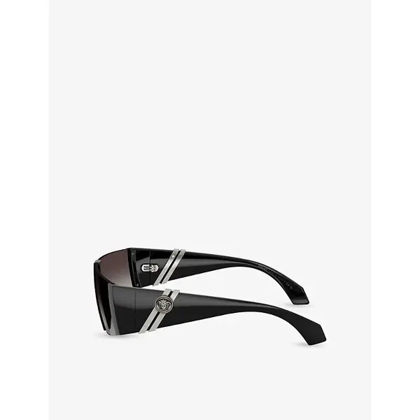 Versace Rectangle-frame Injected Sunglasses - Black