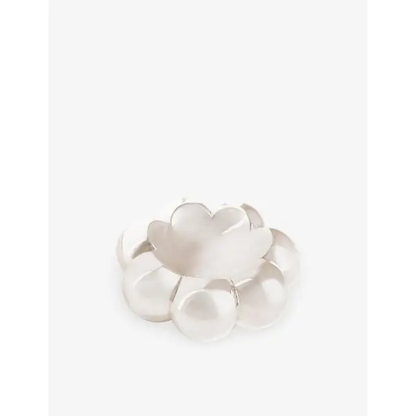 SOHO HOME Walbrook Bud -plated Brass Catchall Trinket Dish 11cm - Silver