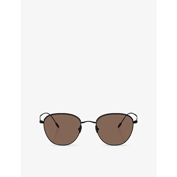 Giorgio Armani Square-frame Steel Sunglasses