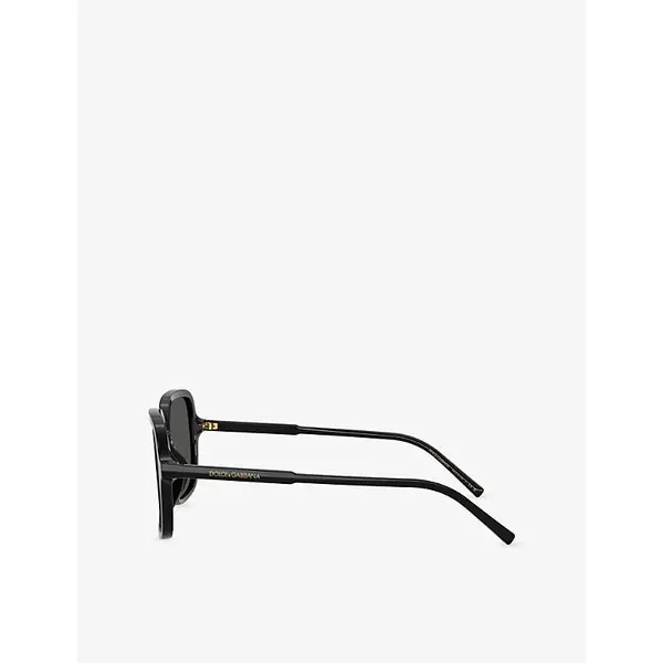 Dolce & Gabbana Dg4539 Square Frame Acetate Sunglasses - Black
