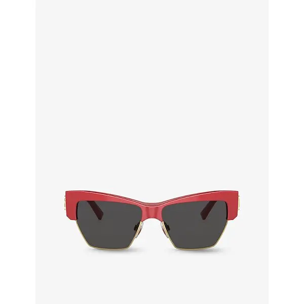 Dolce & Gabbana Cat Eye Acetate Sunglasses - Red