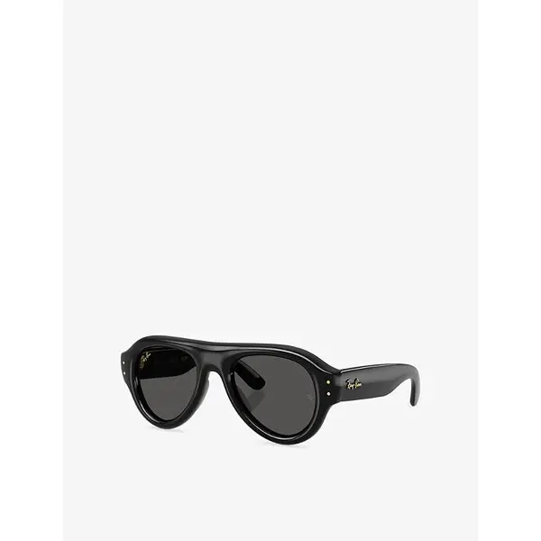 Ray-ban Aviator-frame Acetate Sunglasses - Black