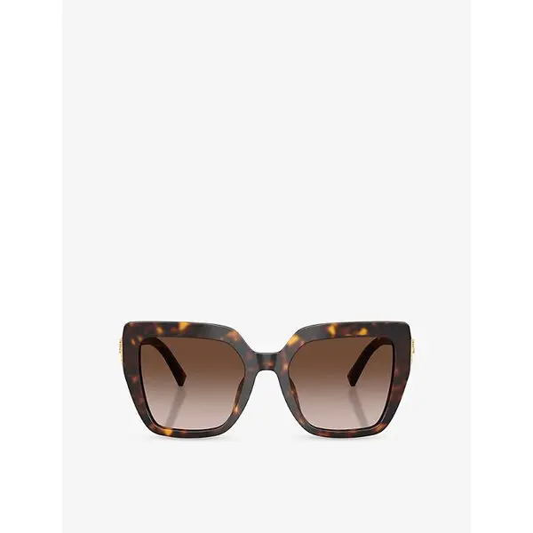 Dolce & Gabbana Square Frame Acetate Sunglasses - Brown