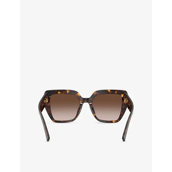 Dolce & Gabbana Square Frame Acetate Sunglasses - Brown