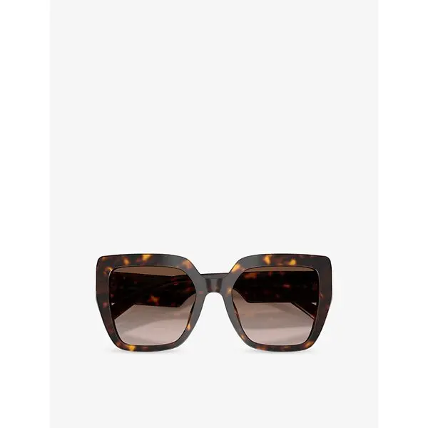 Dolce & Gabbana Square Frame Acetate Sunglasses - Brown