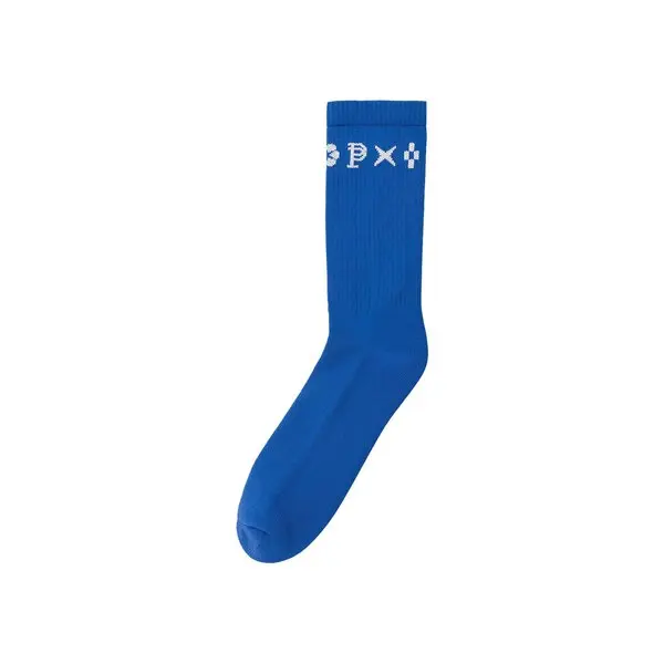 PURPLE BRAND Monogram Crew Socks - Blue