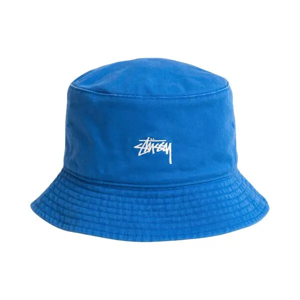 StÜssy Reversible Stock Bucket Hat 'royal/leopard