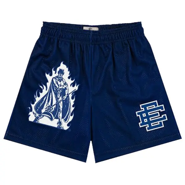 ERIC EMANUEL Duke University" Graphic Mesh Shorts - Blue