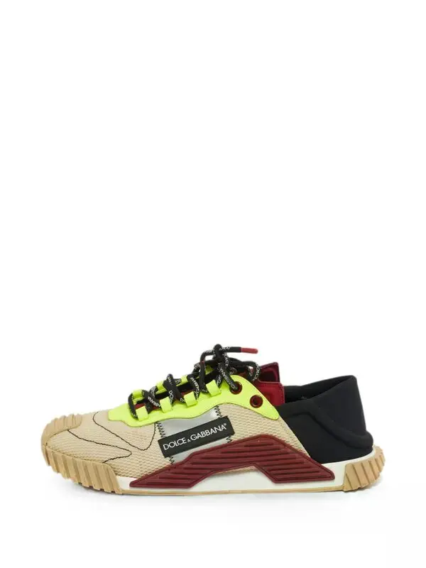 Dolce & Gabbana Beige Mesh Panel Sneakers