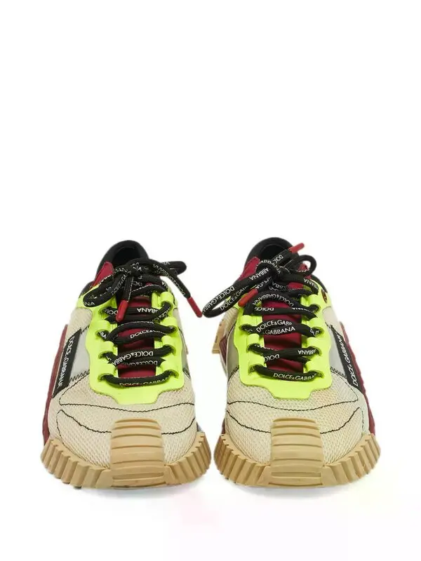 Dolce & Gabbana Beige Mesh Panel Sneakers