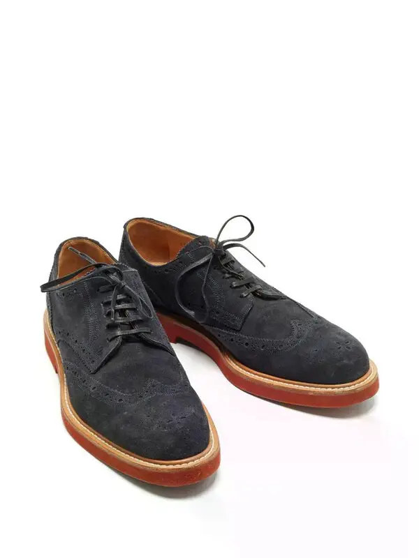 LOUIS VUITTON Suede Derby Shoes