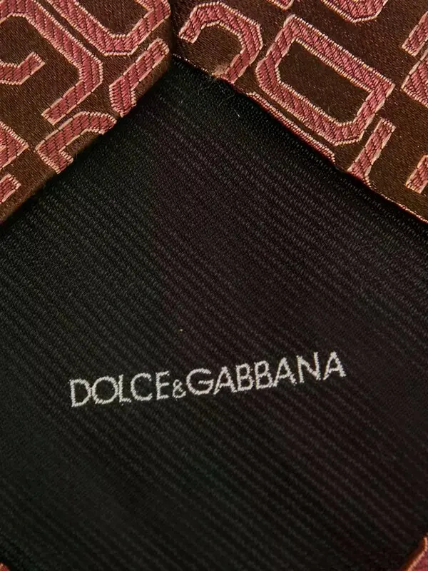 Dolce & Gabbana Dg Logo Jacquard Neck Tie