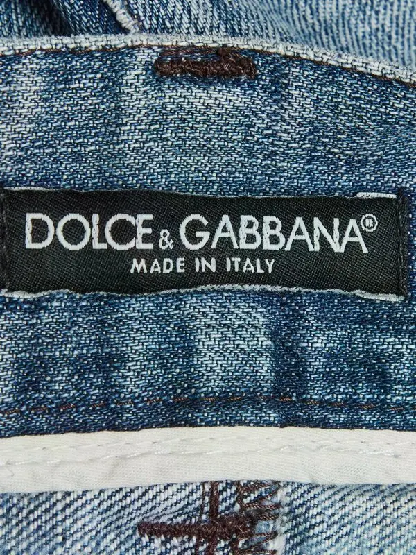 Dolce & Gabbana Distressed Slim-fit Jeans