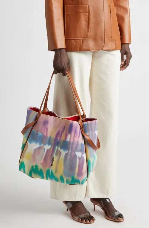 CHRISTIAN LOUBOUTIN Large Bettina Tie Dye Canvas Tote
