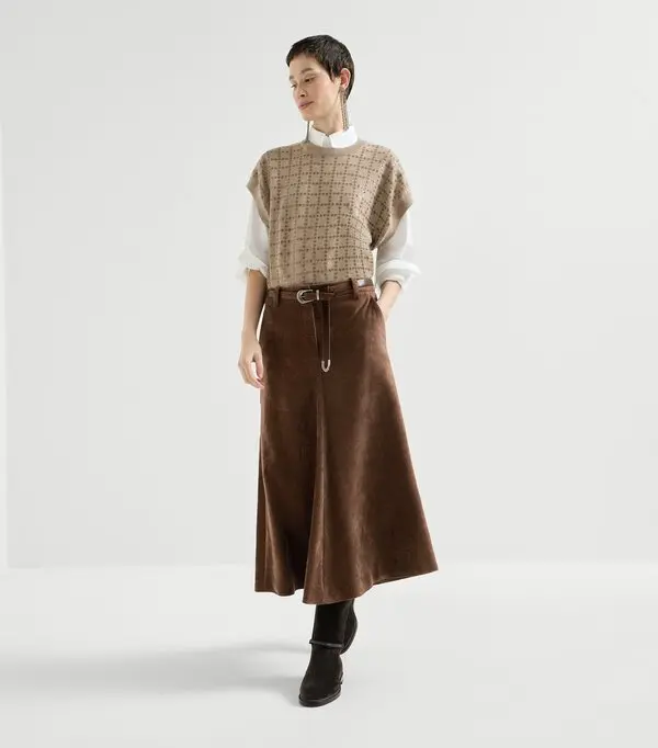 Brunello Cucinelli Corduroy Maxi Skirt