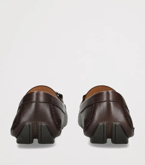 FERRAGAMO Leather Parigi Driving Shoes