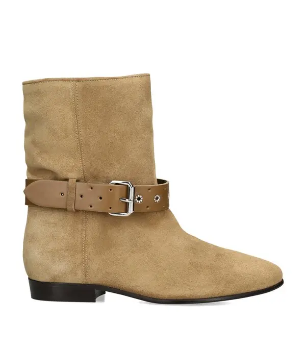 Isabel Marant Étoile Suede Reena Ankle Boots - Brown