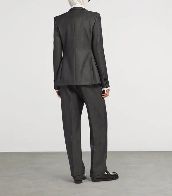 Balenciaga Wool Straight-leg Trousers