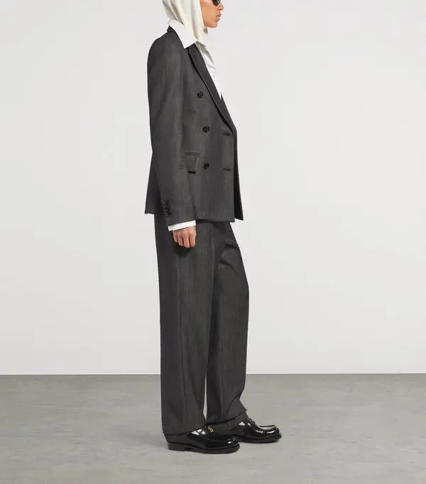 Balenciaga Wool Straight-leg Trousers