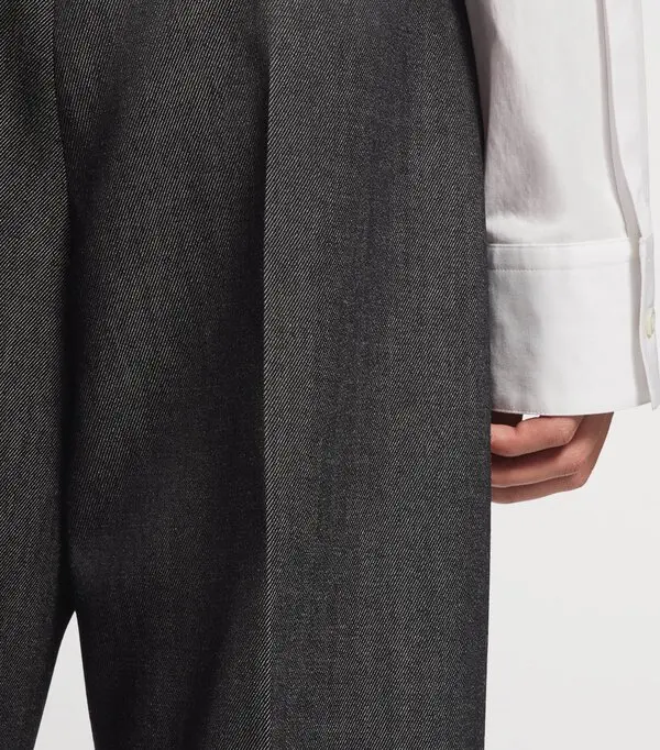 Balenciaga Wool Straight-leg Trousers