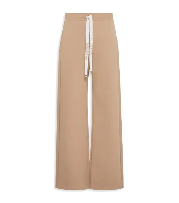 Max Mara Logo Tape Sweatpants - Beige