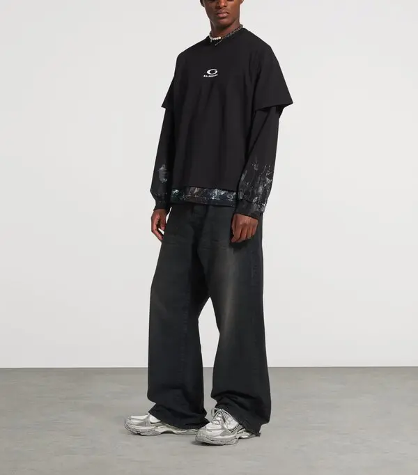 Balenciaga Triple S.2 Distressed Sneakers - Grey