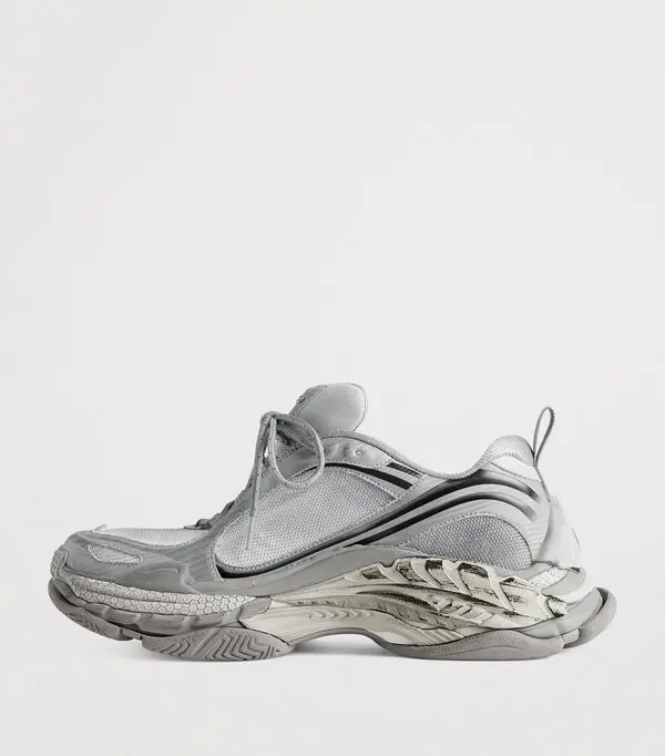 Balenciaga Triple S.2 Distressed Sneakers - Grey