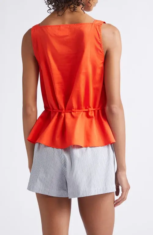 LESET Yoko Drawstring Sleeveless Top
