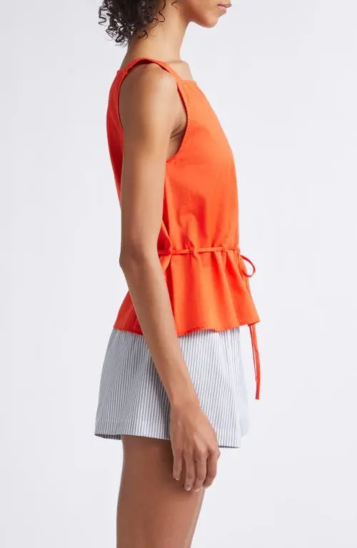 LESET Yoko Drawstring Sleeveless Top