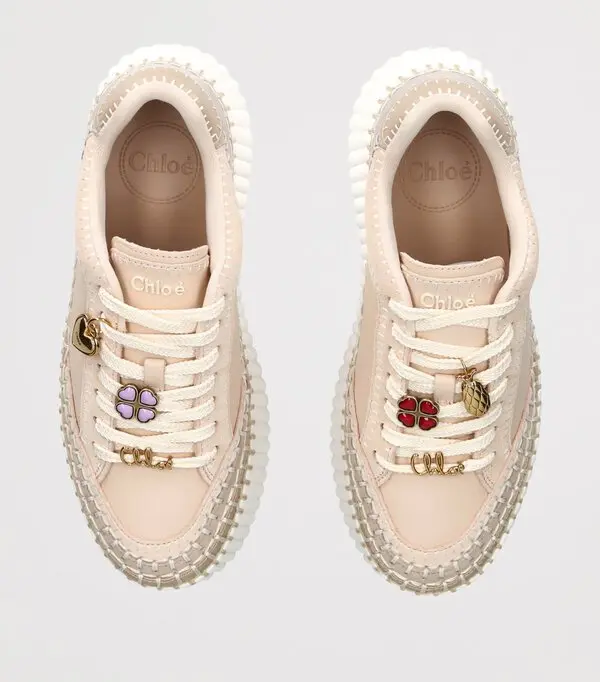 Chloé Nama Runner Platform Sneakers - Grey