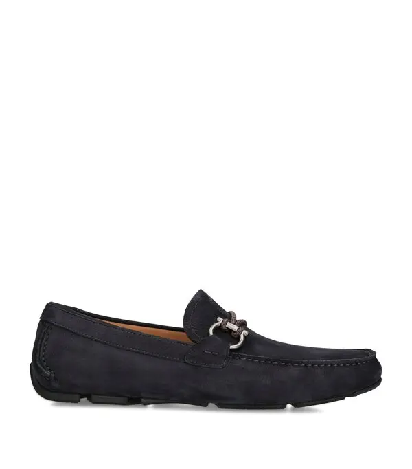 FERRAGAMO Nubuck Front 4 Driving Shoes