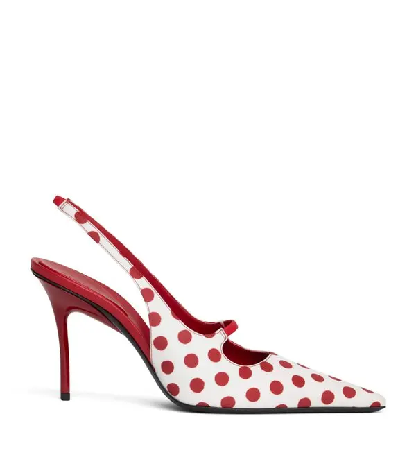 Alaïa Polka-dot Slingback Pumps