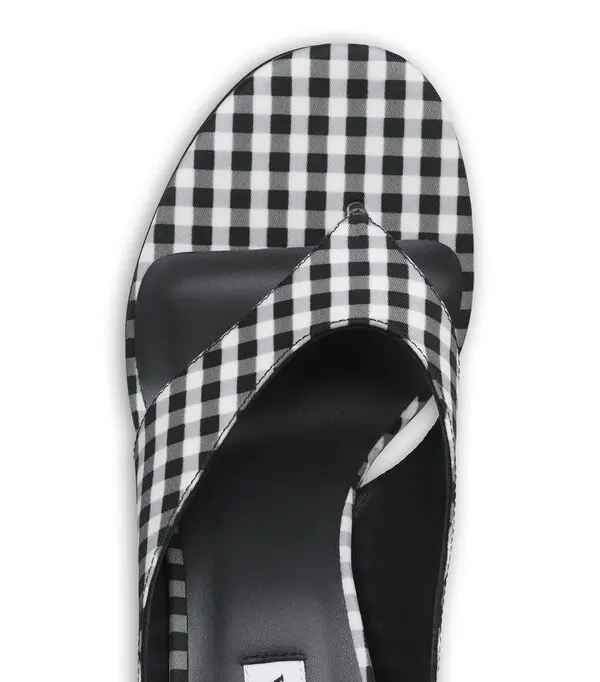 Alaïa Vichy Print Wedge Sandals
