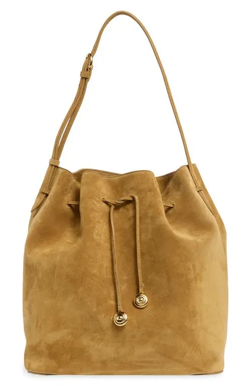LIFFNER Charm Suede Bucket Bag - Sand