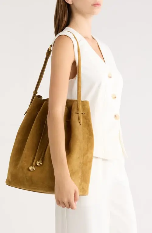 LIFFNER Charm Suede Bucket Bag