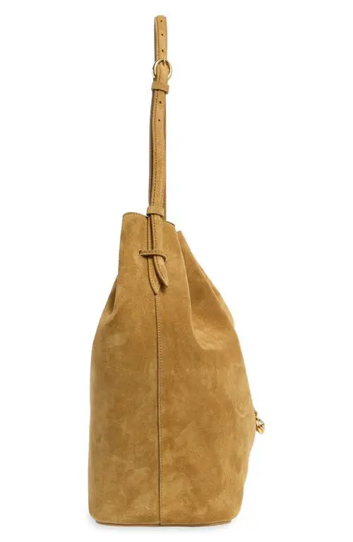 LIFFNER Charm Suede Bucket Bag