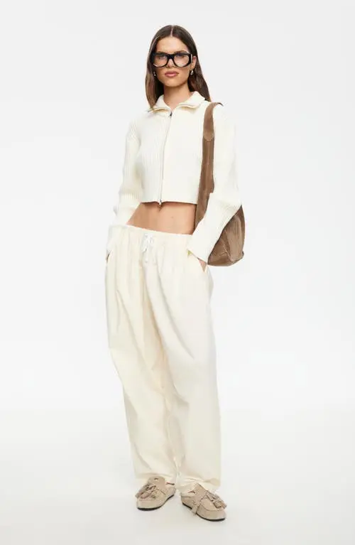 Lioness Priority Ribbed Knit Cropped Sweater