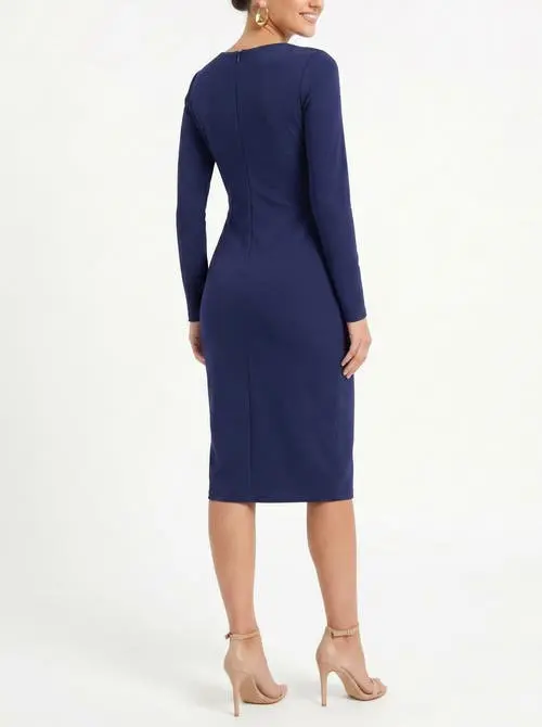 Rachel Rachel Roy Long Sleeve Asymmetrical Midi Dress
