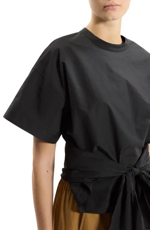 Theory Front Tie Boxy Top