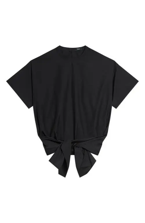Theory Front Tie Boxy Top