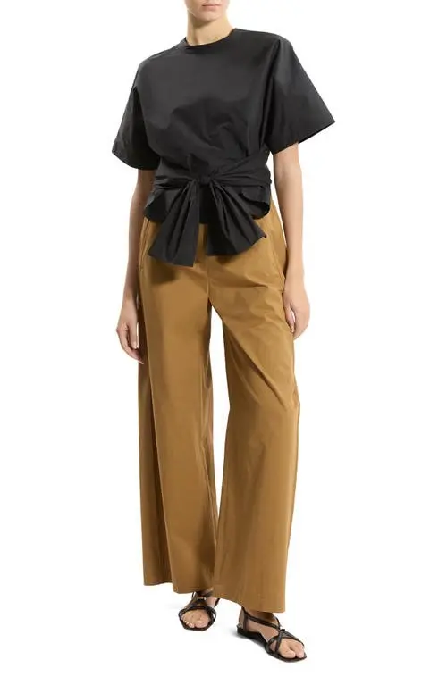 Theory Front Tie Boxy Top