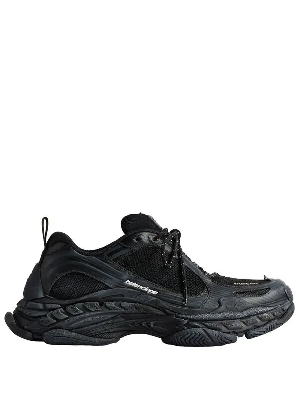 Balenciaga Triple S.2 Distressed Effect Sneakers - Black