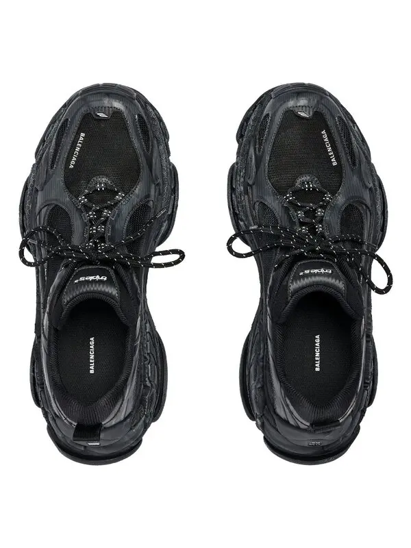 Balenciaga Triple S.2 Distressed Effect Sneakers - Black