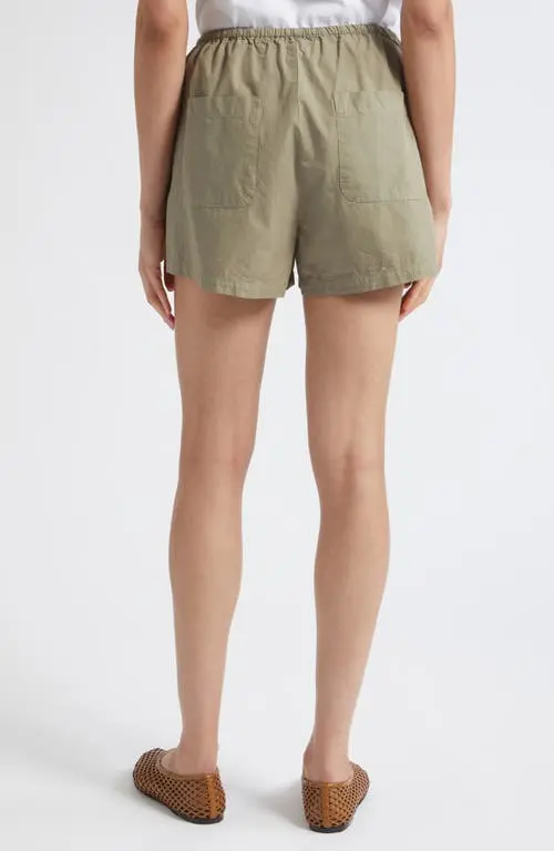 LESET Kyoto Patch Pocket Cotton Drawstring Shorts - Cypress