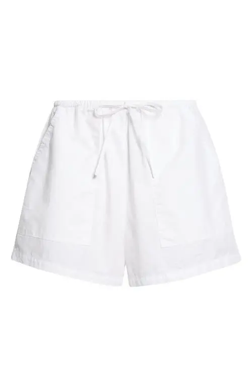 LESET Kyoto Cotton Drawstring Shorts - Ice
