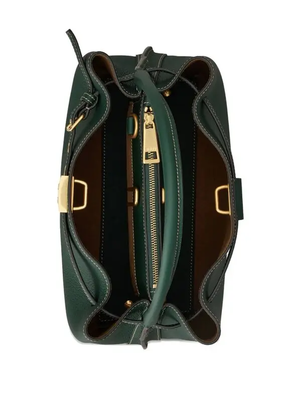 TOD'S Leather Mini Handbag With T-timeless Accessory - Green