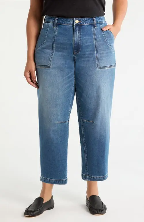 Kut From The Kloth Ashton High Waist Crop Barrel Jeans - Prosperous
