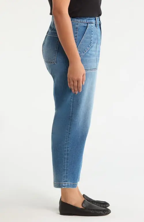 Kut From The Kloth Ashton High Waist Crop Barrel Jeans