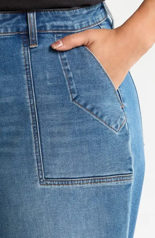 Kut From The Kloth Ashton High Waist Crop Barrel Jeans