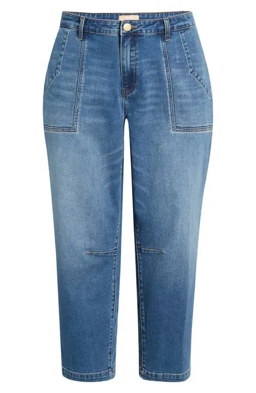 Kut From The Kloth Ashton High Waist Crop Barrel Jeans